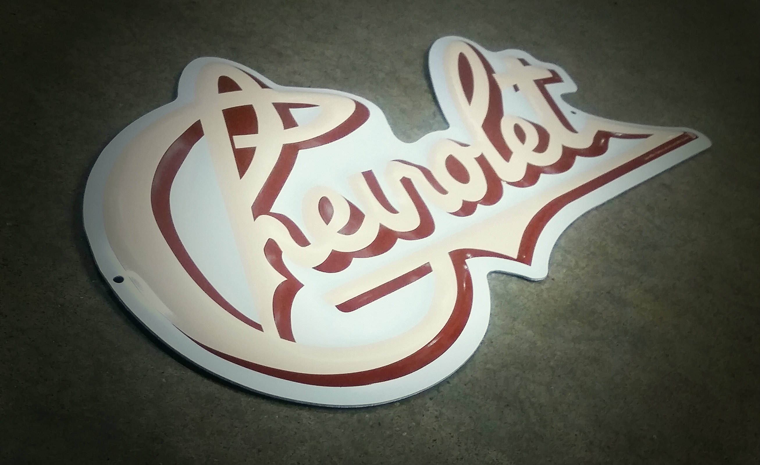 Chevrolet Vintage Script Sign | Dale Earnhardt Chevrolet Store