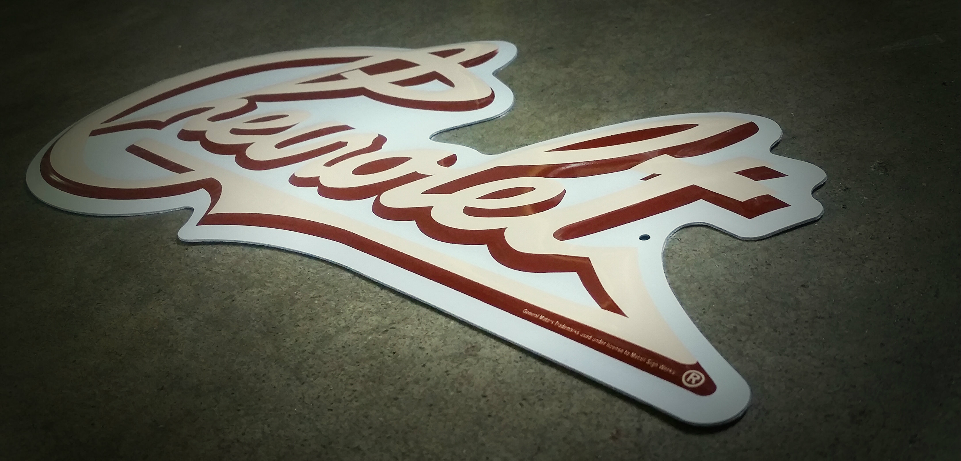 Chevrolet Vintage Script Sign | Dale Earnhardt Chevrolet Store